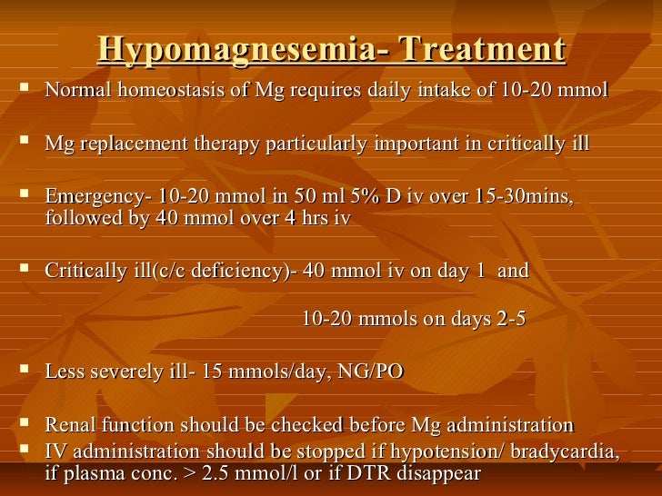 Magnesium and anaesthesia