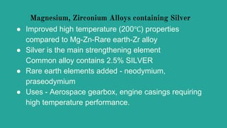 Magnesium and its alloys | PPTX