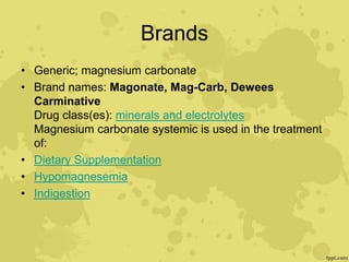 Magnesium carbonate | PDF