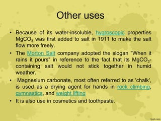 Magnesium carbonate | PDF
