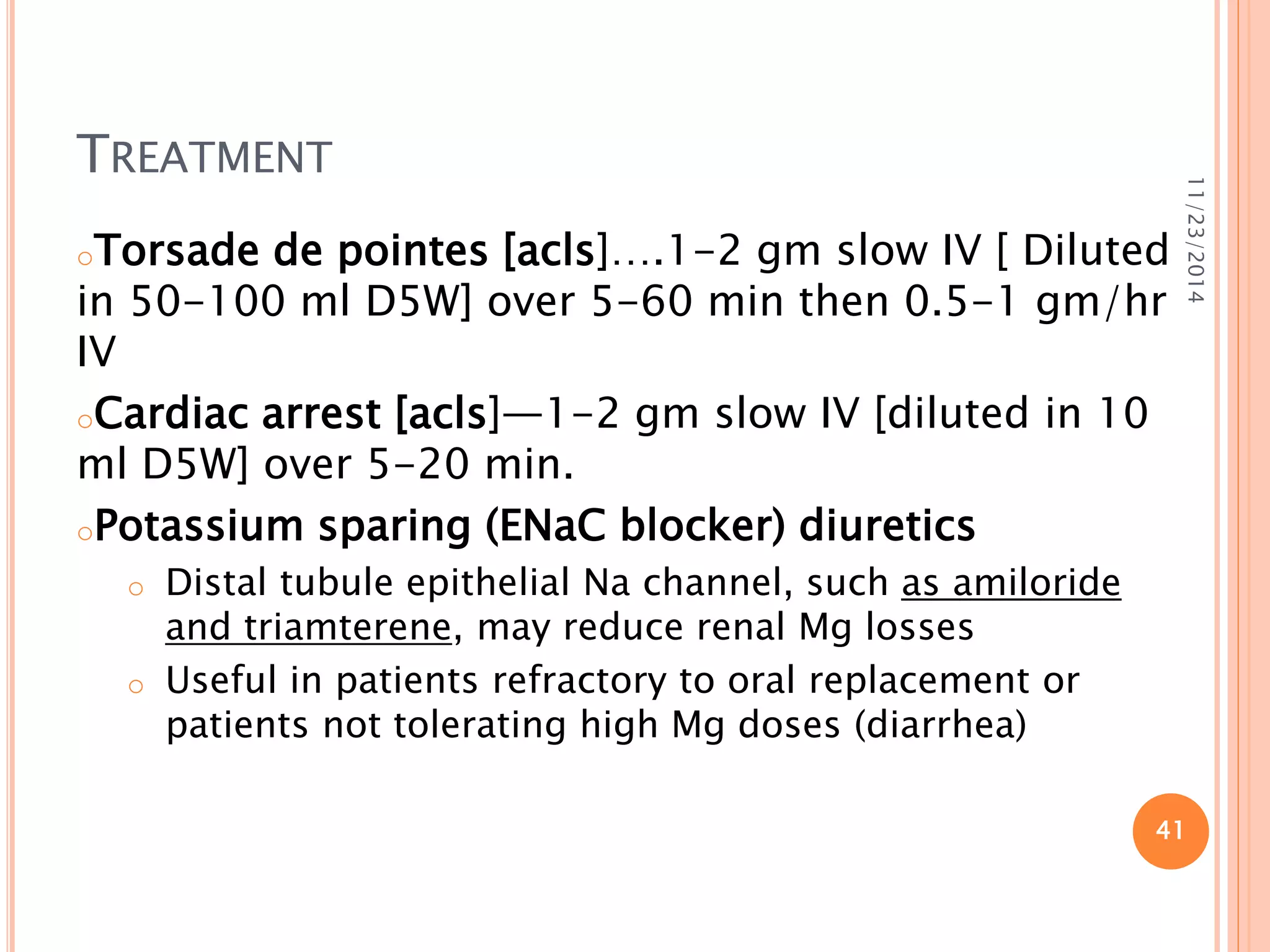 Magnesium disorder in critically ill patients | PPTX