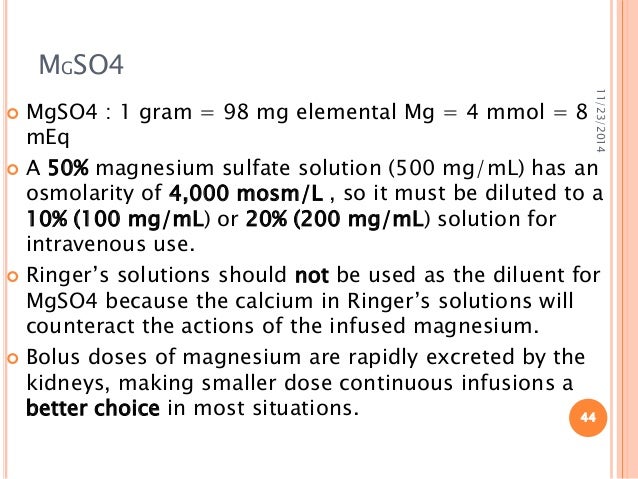 Magnesium disorder in critically ill patients