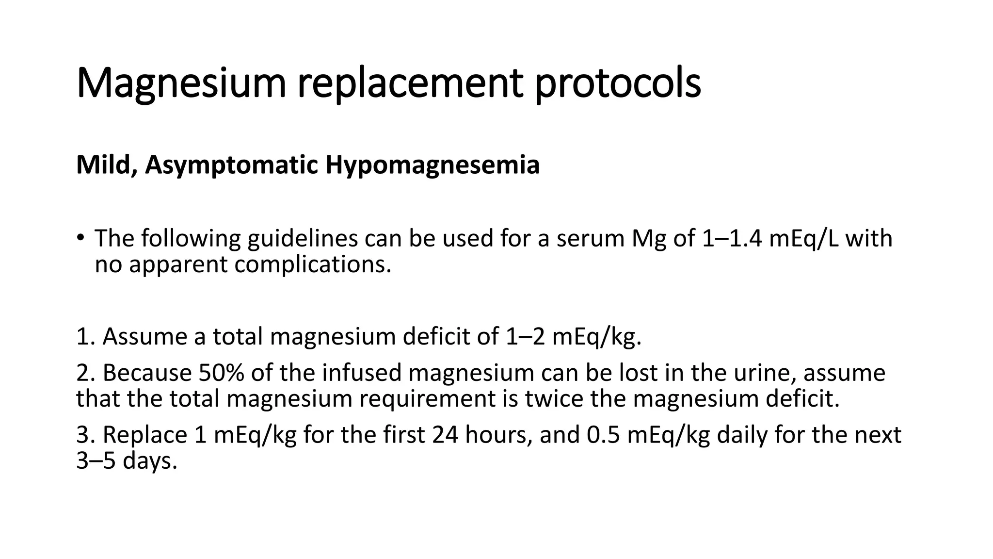 MAGNESIUM JYOTHIBOSE.pptx deficiency disorder | PPTX