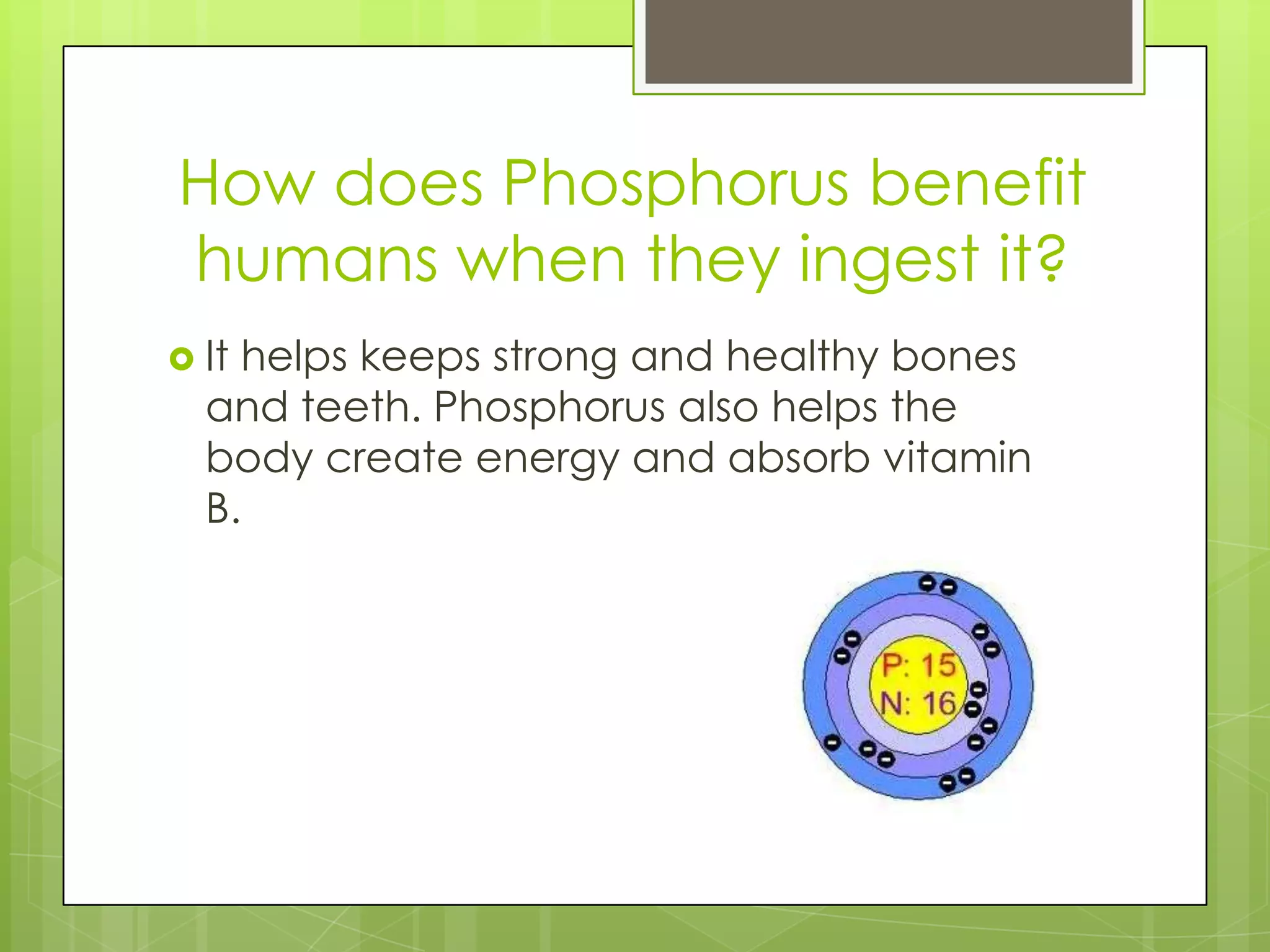 Magnesium & phosphorus | PPTX