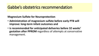 Magnesium Sulfate for Neuroprotection .pptx
