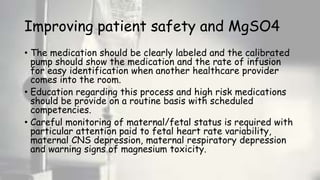 Magnesium sulfate use for preterm labor | PPTX