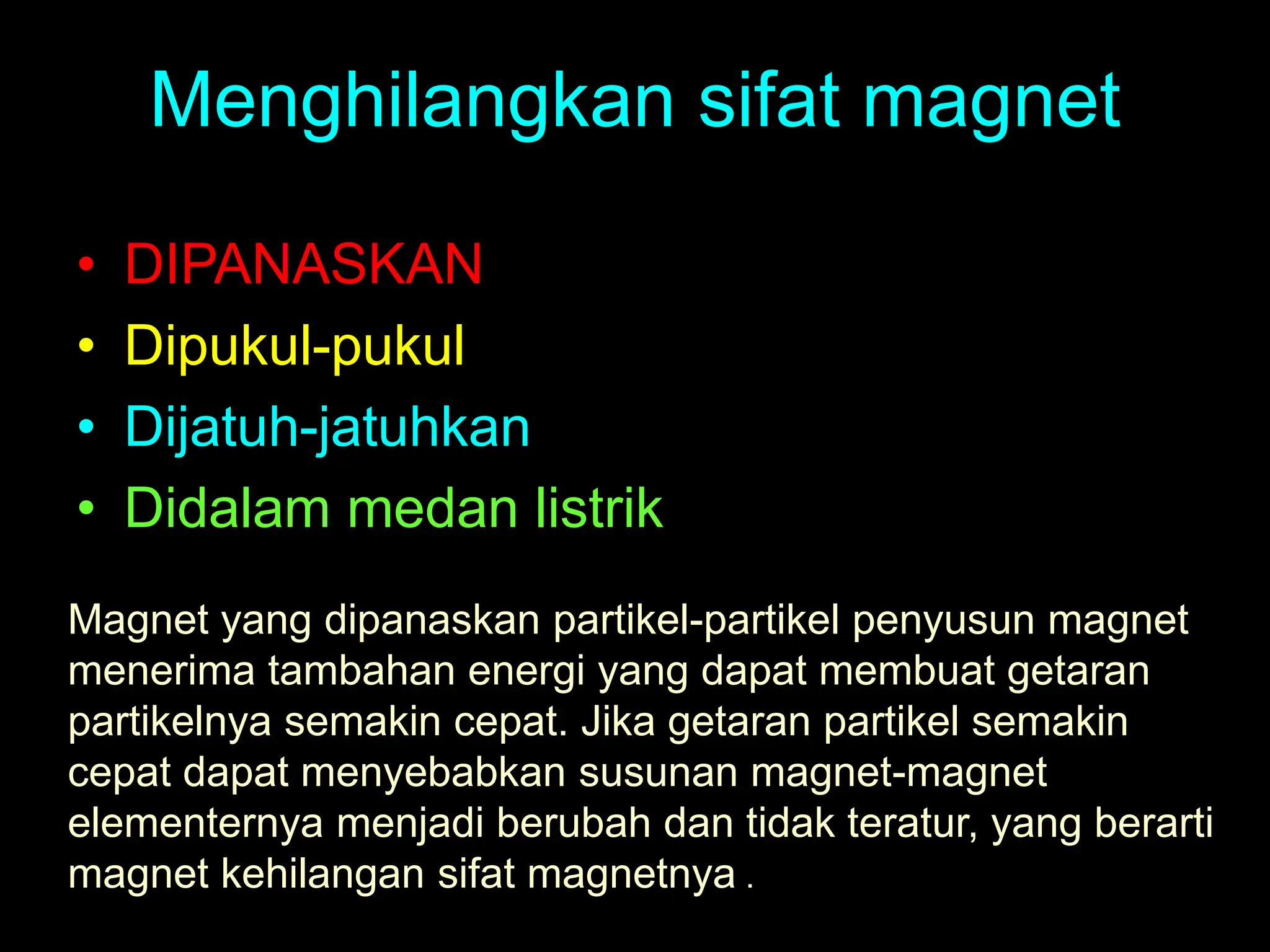 magnet dalam bentuk ppt. Magnet atau besi sembrani adalah suatu benda ...