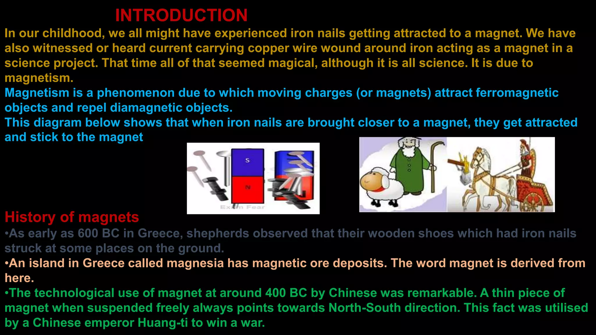 Introduction of MAGNETIC EFFECT OF CURRENT | PPTX