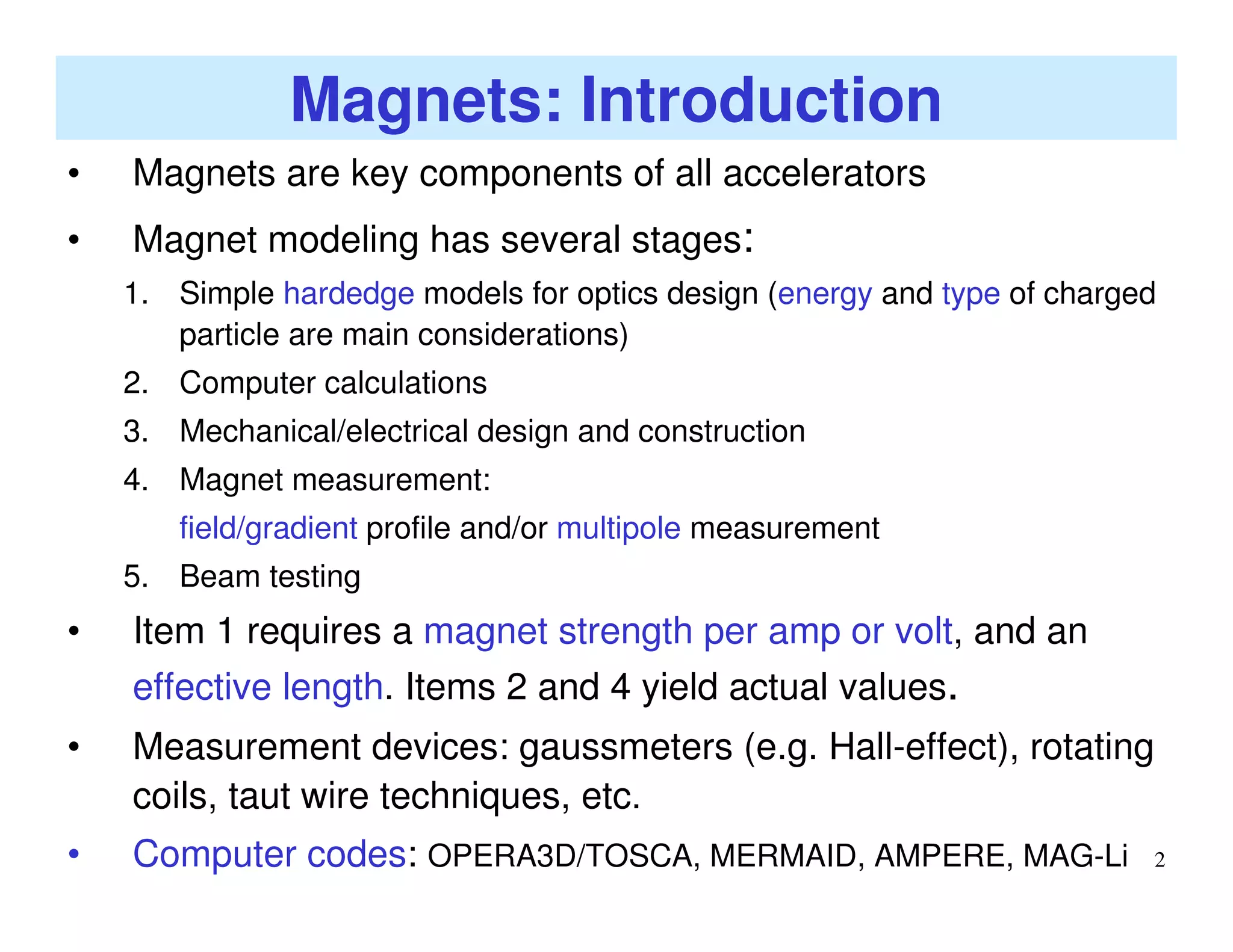 Magnet basics | PDF