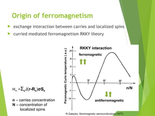 magnetic properties of DMS semicondutors ppt | PPT