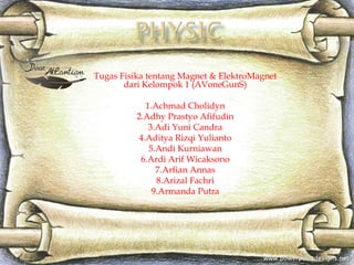 Magnet & elektromagnet xii av 1 | PPT