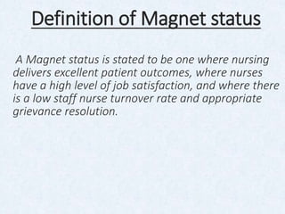 Magnet hospitals | PPTX
