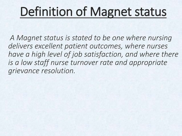 Magnet hospitals | PPTX