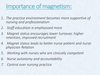 Magnet hospitals | PPTX