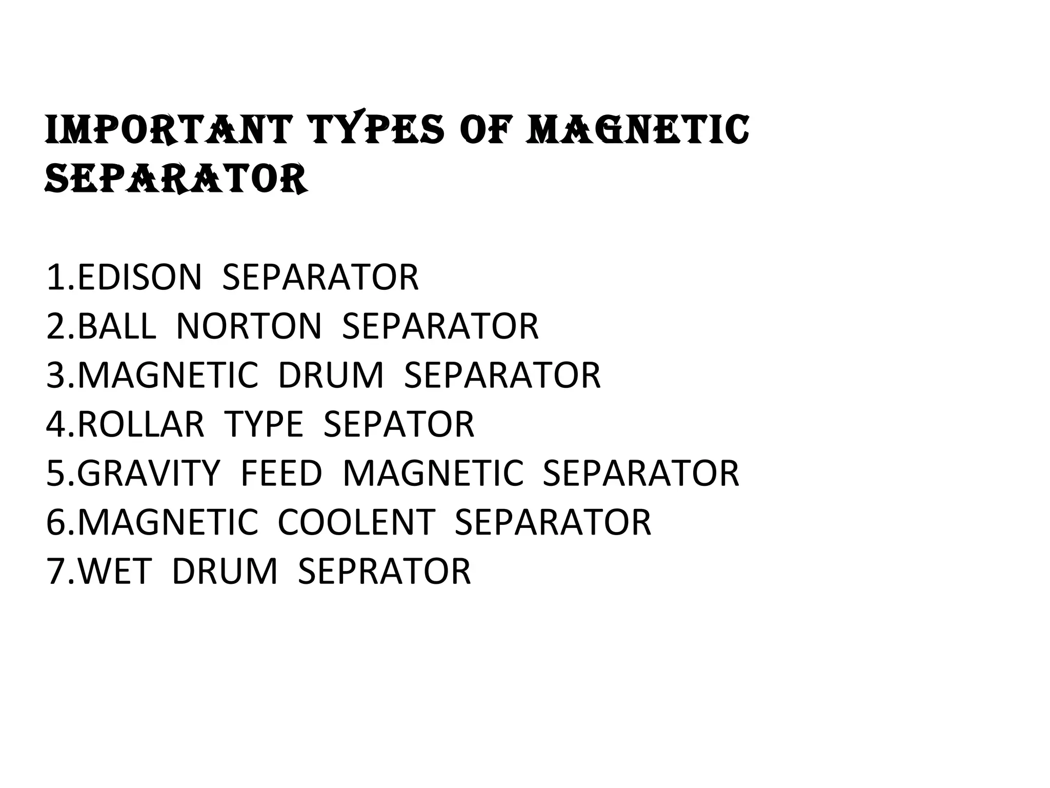 Magnetic separation | PPT