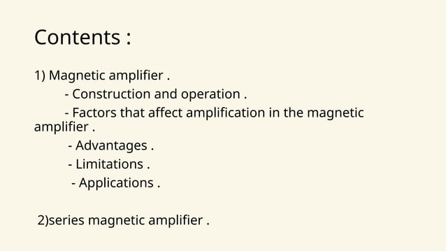 Magnetic Amplifier (323206626013)-2.pptx
