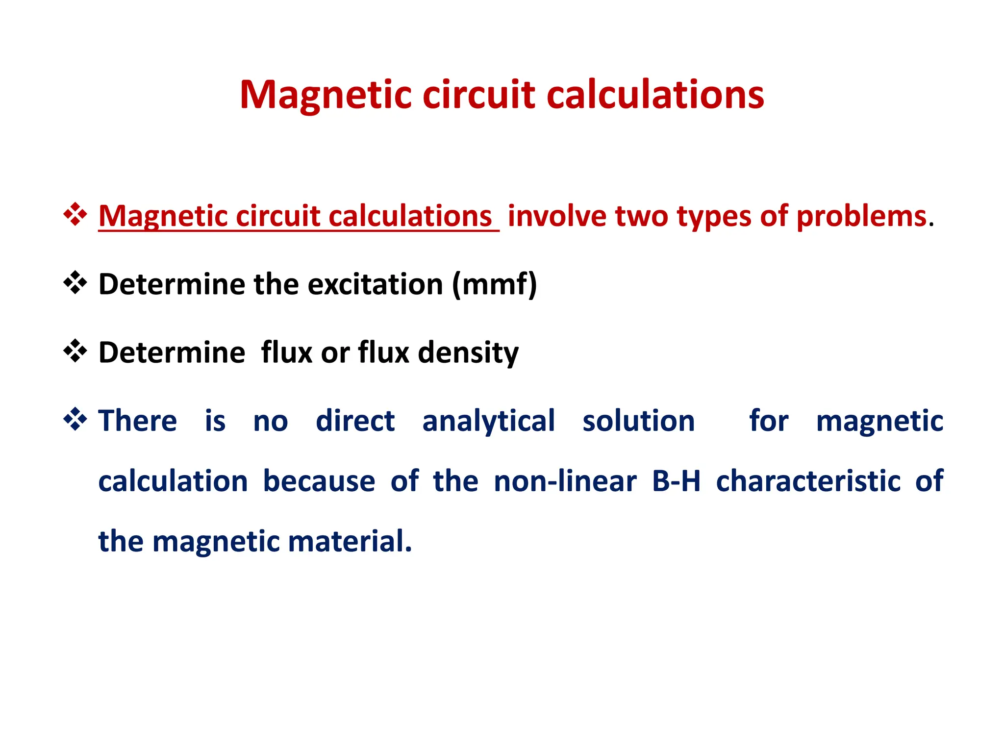 Magnetic Circuit Calculation - Electrical Machine Design | PDF