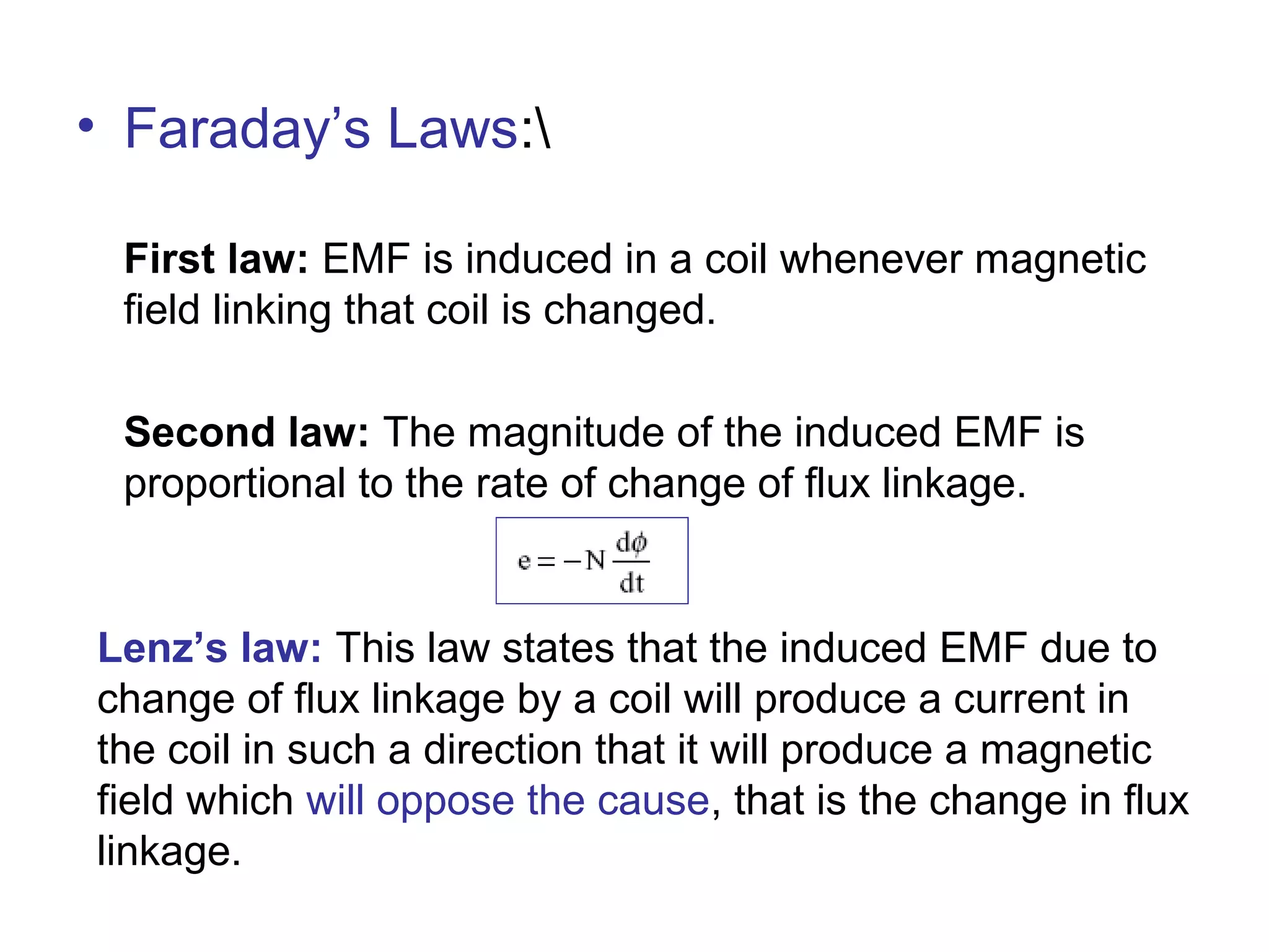 Magnetic circuits (EMF) | PPT