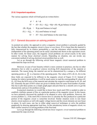 Magnetic circuits nptel good | PDF