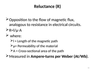 Magnetic Circuits ,MAGNETIC FLUX,PERMIABILITY,SIMPLE CIRCUIT | PPTX