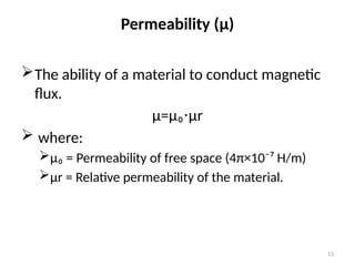 Magnetic Circuits ,MAGNETIC FLUX,PERMIABILITY,SIMPLE CIRCUIT | PPTX