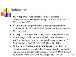 Magnetic components used in train pantograph to reduce arcing | PPT