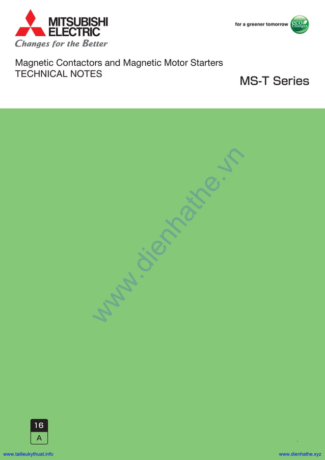 Magnetic contactors and magnetic motor starters technical notes ms t ...