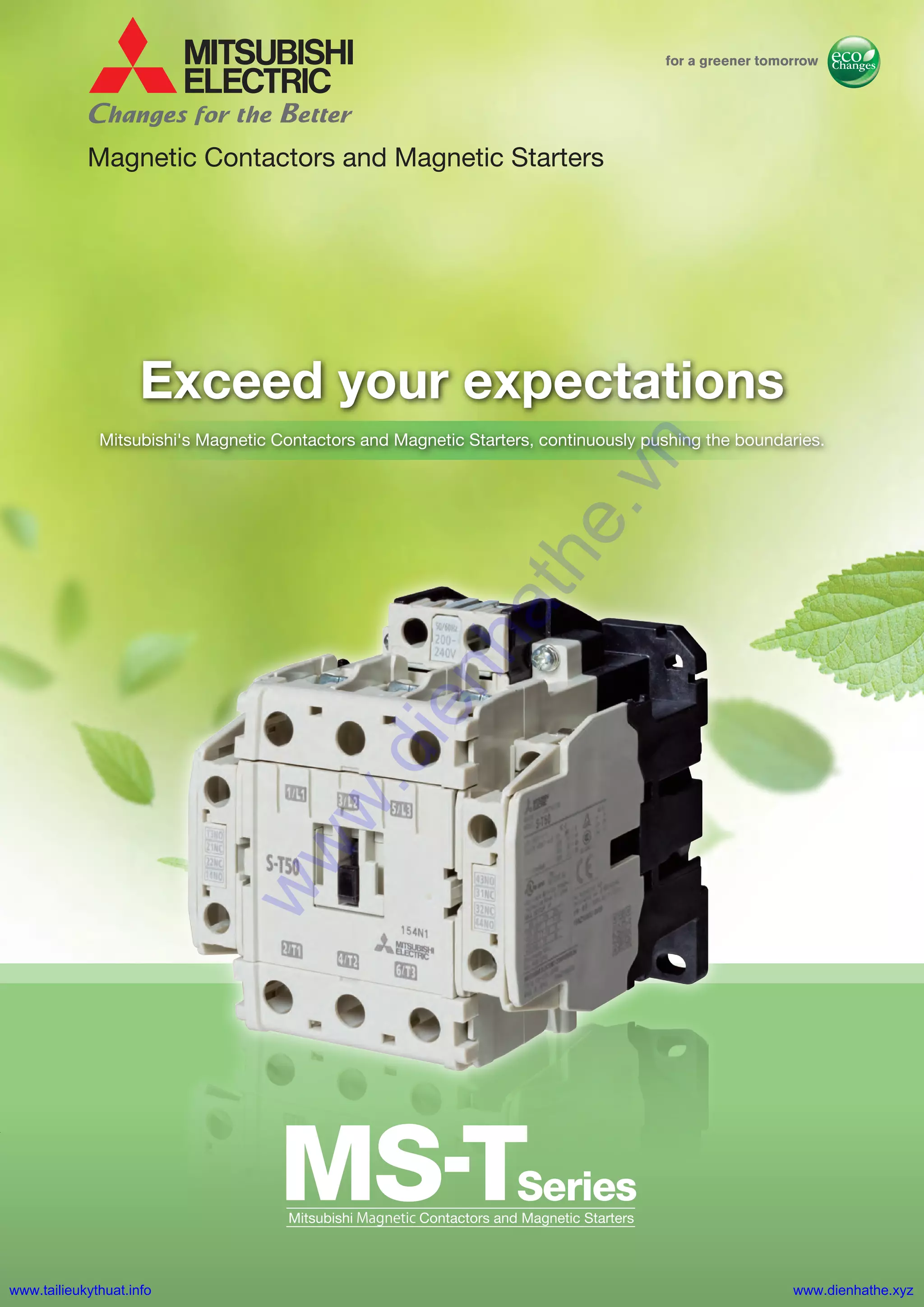 Magnetic contactors and magnetic starters ms-t series dienhathe.org