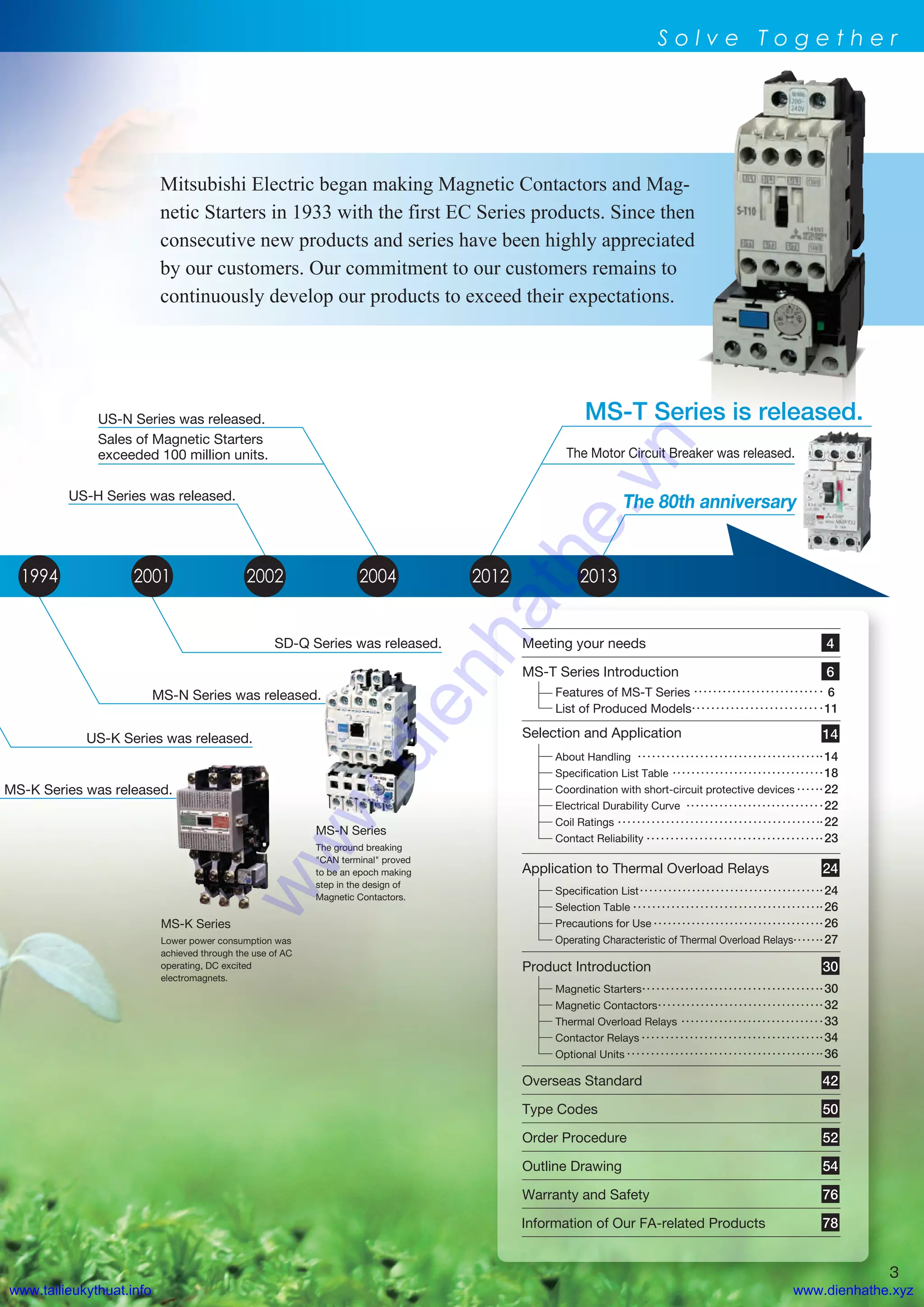 Magnetic contactors and magnetic starters ms-t series dienhathe.org