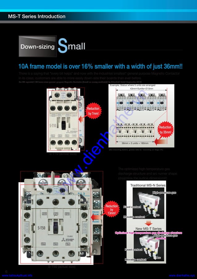 Magnetic contactors and magnetic starters ms-t series dienhathe.org