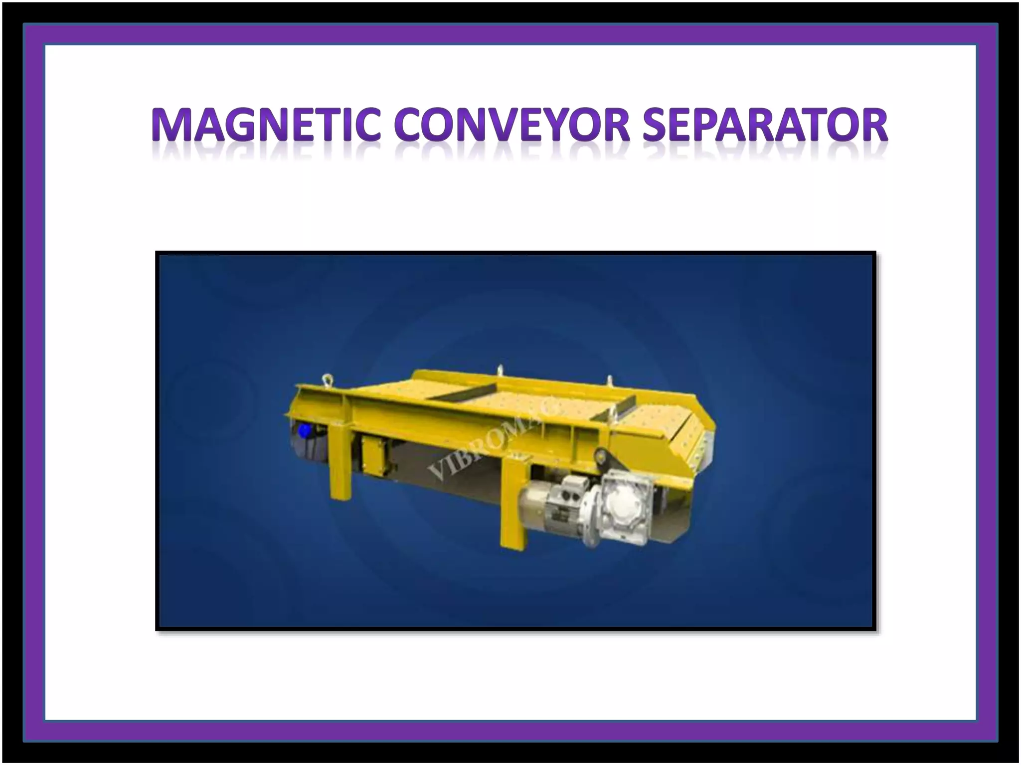 Magnetic Conveyor Roller Separator,Conveyor Belt Magnetic Separator ...