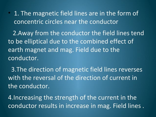 Magnetic effect of electric current | PPT | Geography | Science