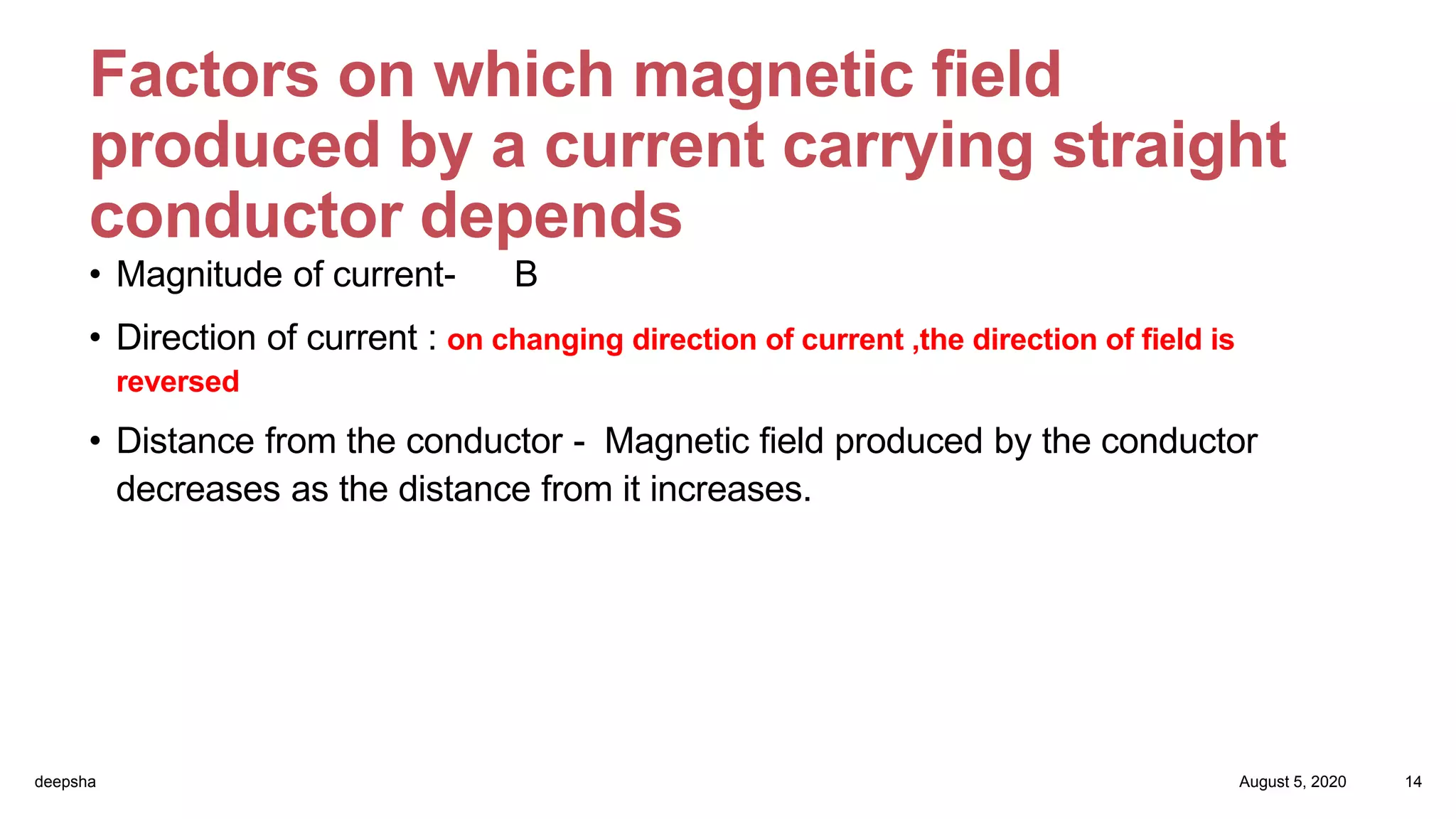 Magnetic effects of current class 10 th revised | PPTX