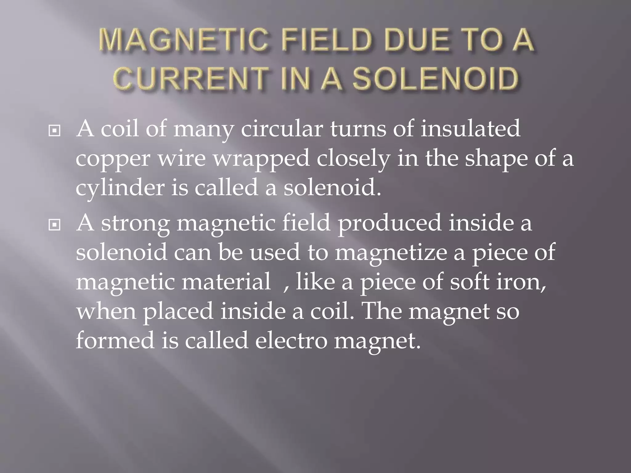 Magnetic effects osf electric current | PPTX