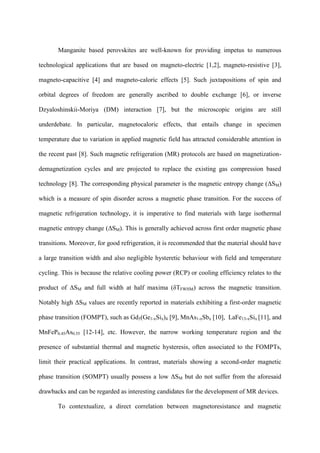 Magnetic entropy change and critical exponents | PDF