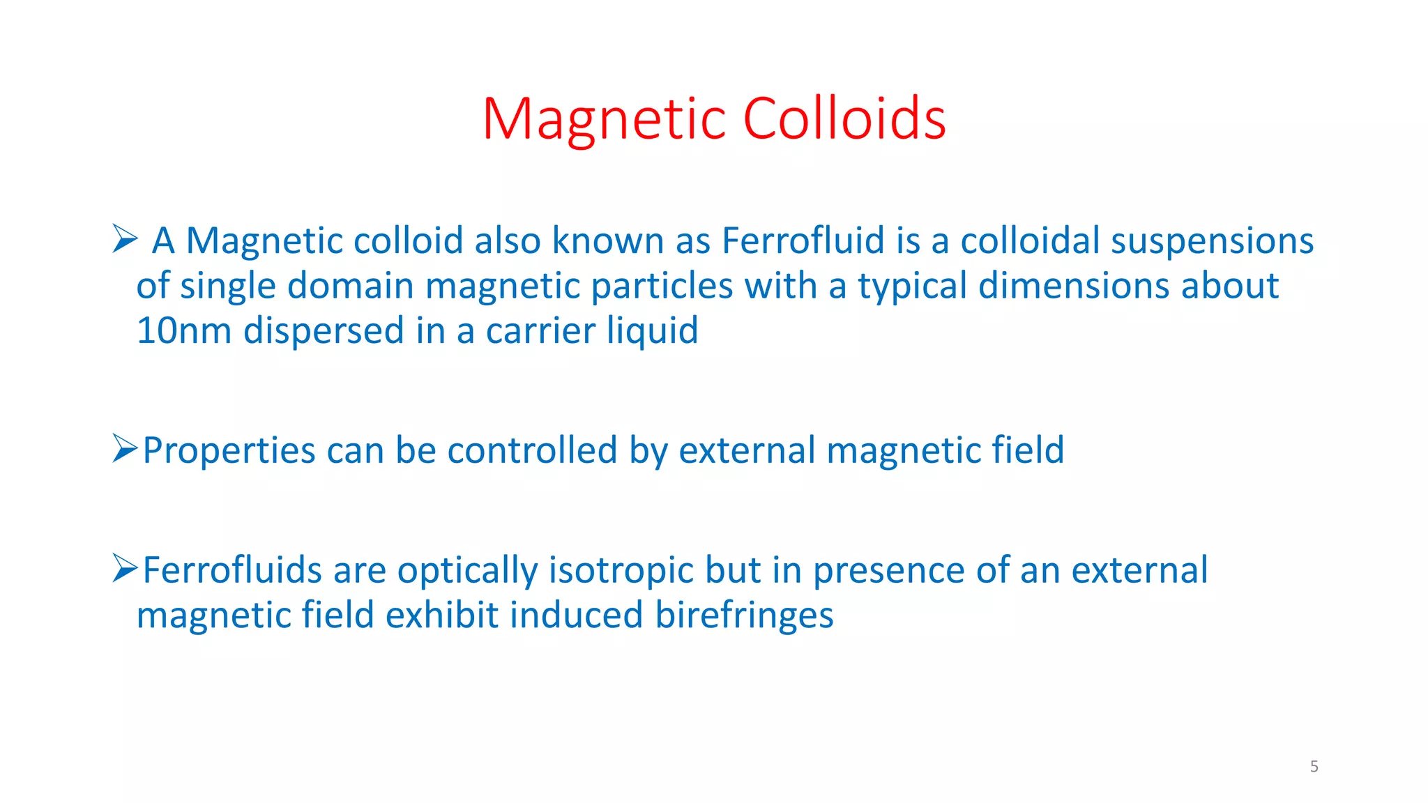 Magnetic fluids | PPTX