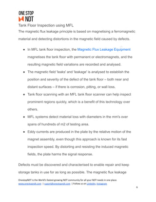 Magnetic Flux Leakage: The Core of Reliable Tank Floor Integrity Checks ...