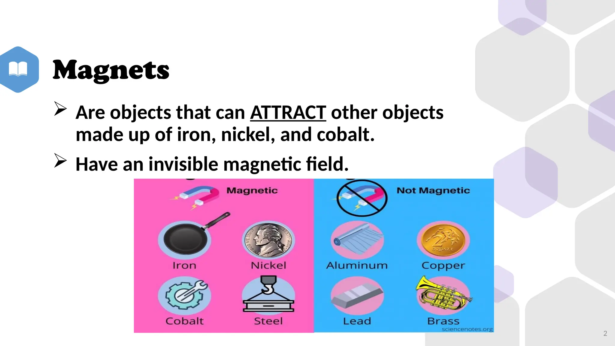 Magnets (magnetic force, parts of magnet and types of magnet) | PPTX