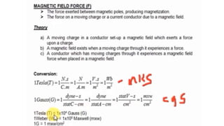Magnetic Forces and Magnetic Field Lecture | PPT
