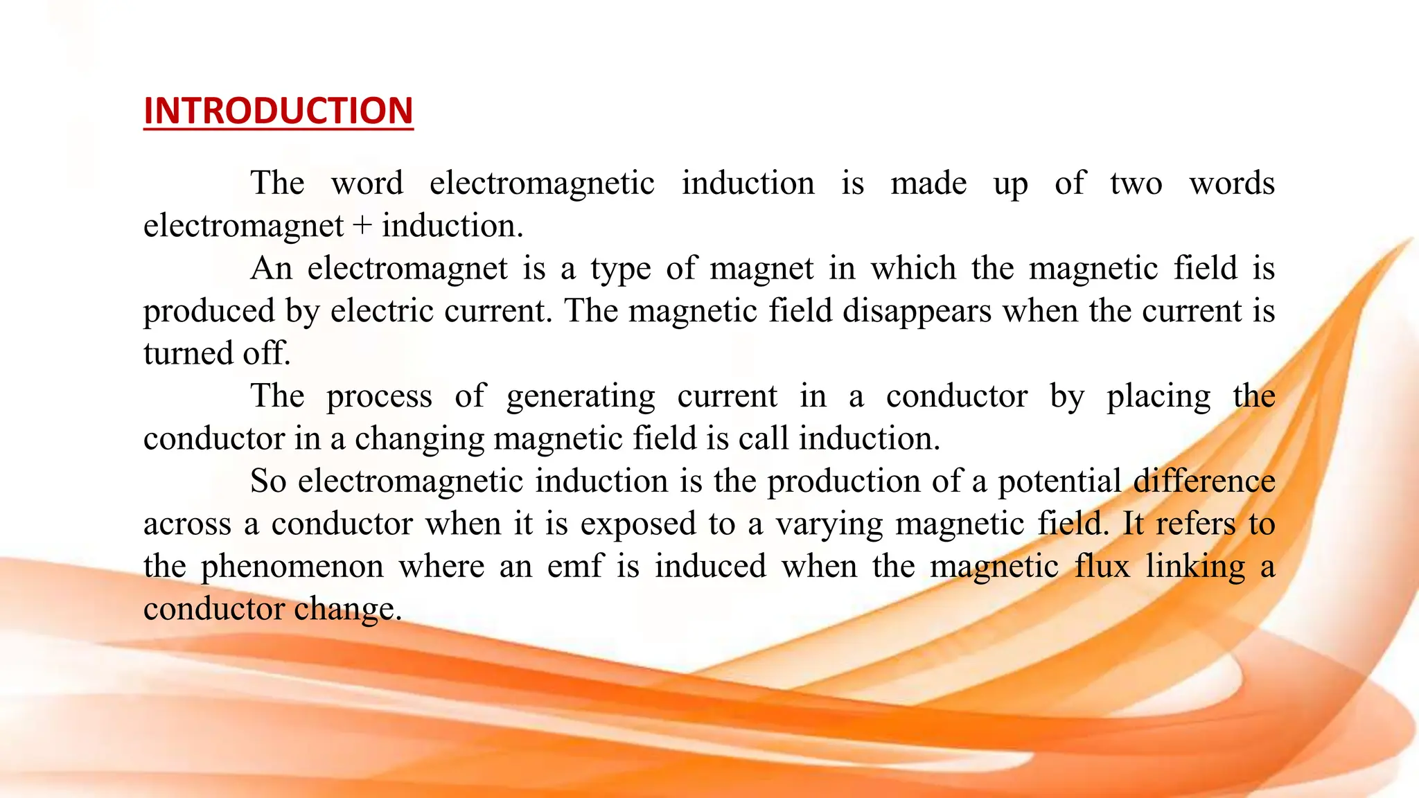 magnetic induction in physics world presentation | PPTX