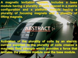 Magnetic Levitation Technology Trains | PPT