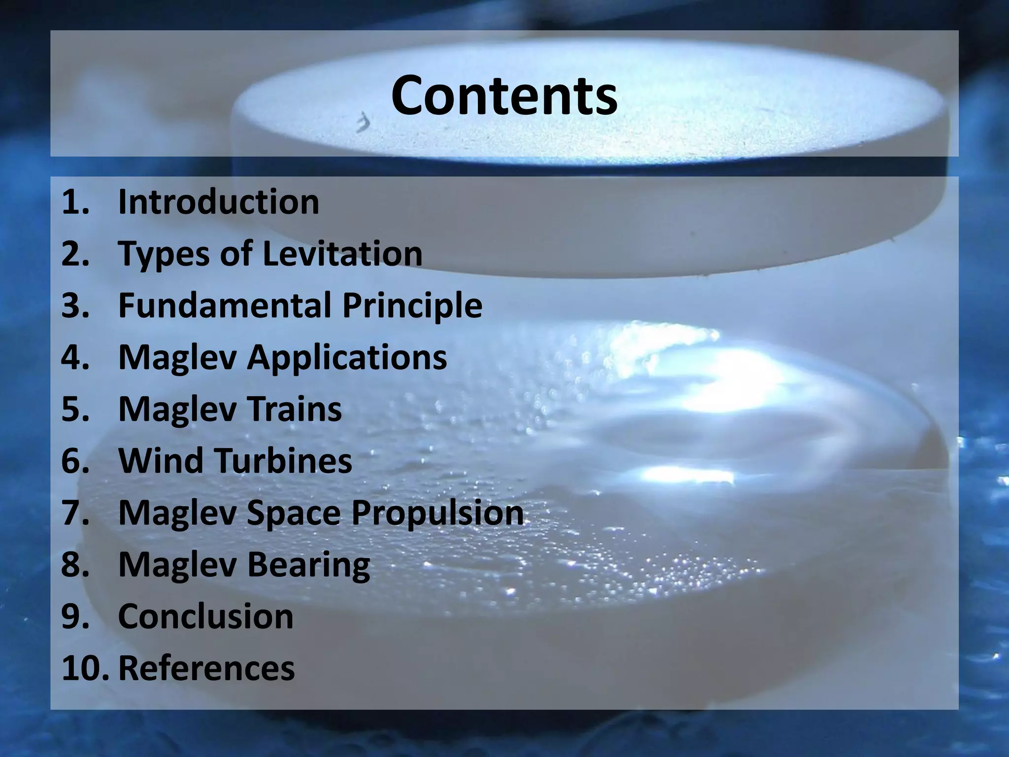 Magnetic levitation | PPTX