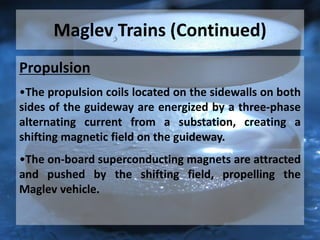 Magnetic levitation | PPTX
