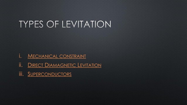 Magnetic levitation | PDF