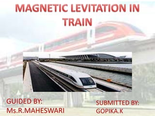 Magnetic Levitation Train Model