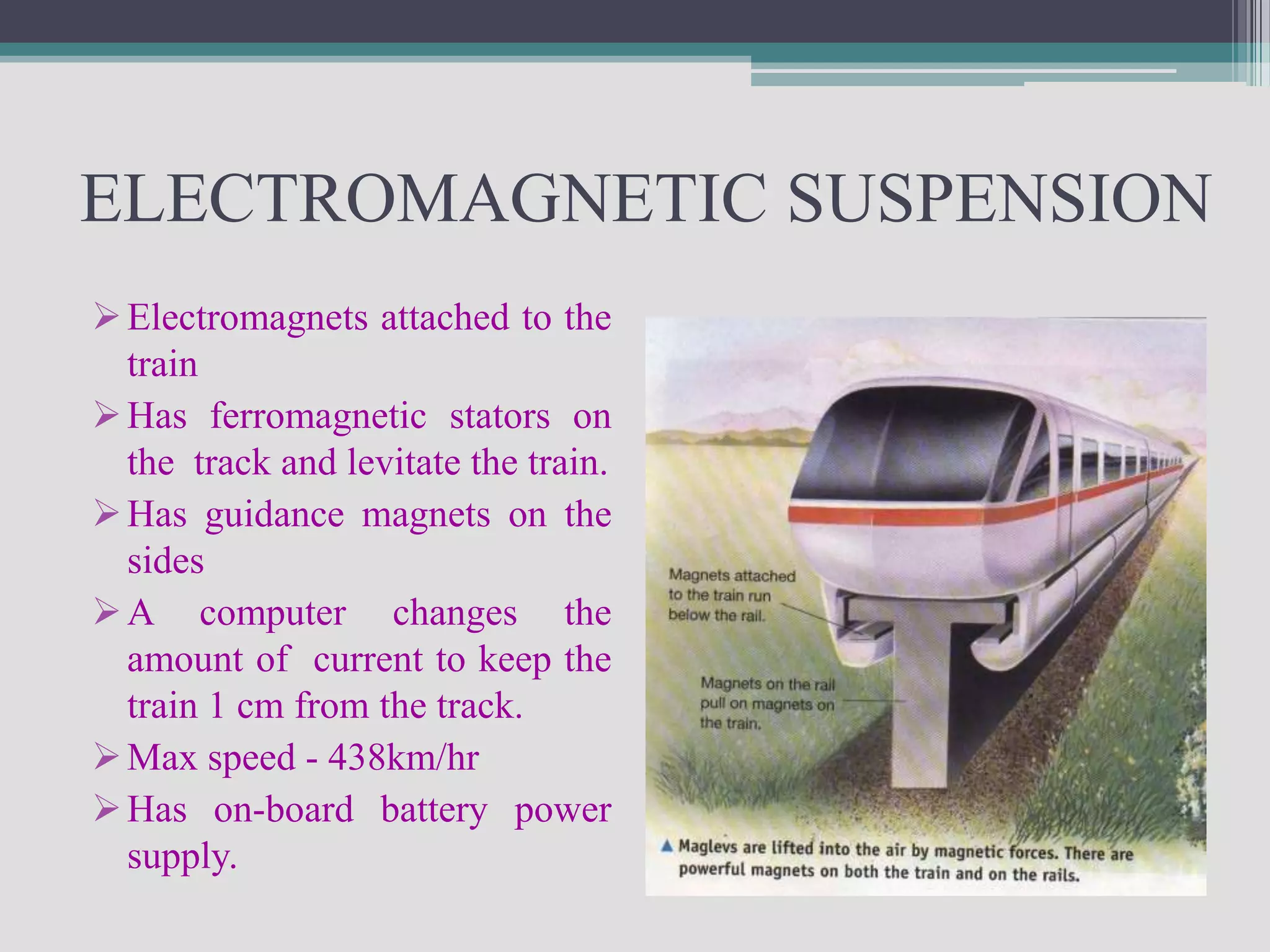 Magnetic levitation trai ns | PPT