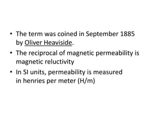 influence of highly permeable material on magnetic lines | PPTX