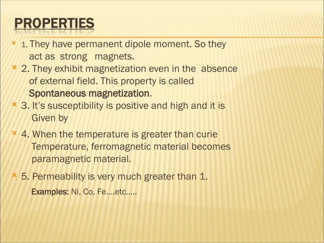 MAGNETIC MATERIAL AND ITS PROPERTIES.ppt