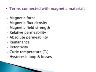 Magnetic materials | PPTX