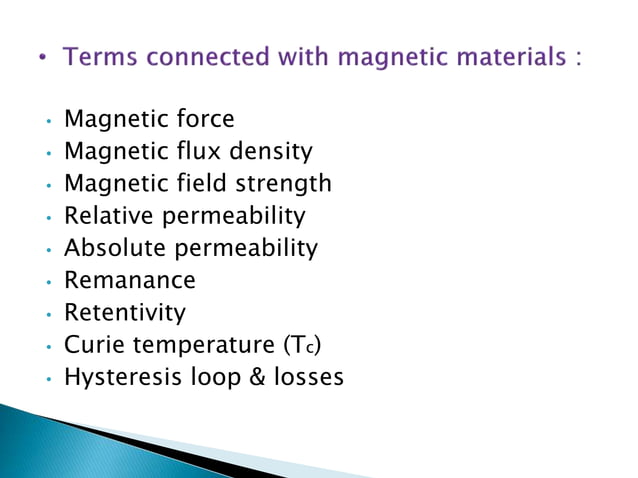 Magnetic materials | PPTX